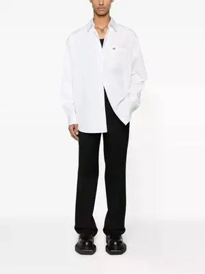 Off-White Straight-leg Wool Trousers