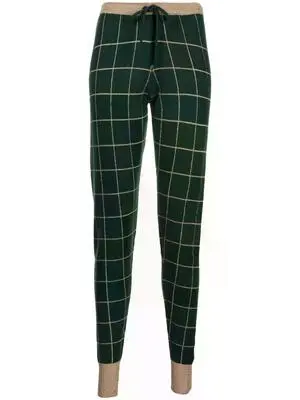 MADELEINE THOMPSON Layla Check-pattern Track Pants