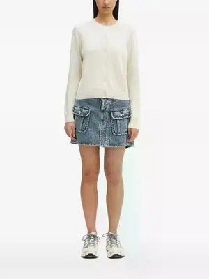 SAMSOE SAMSOE Cashmere Button-front Cardigan - White