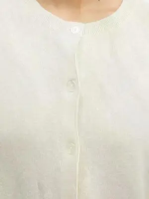 SAMSOE SAMSOE Cashmere Button-front Cardigan - White