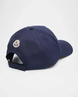Moncler Cotton Baseball Cap - Blue Night