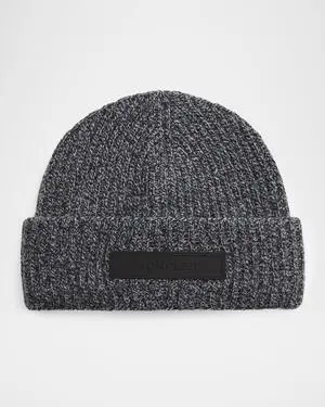 Moncler Mouline Knit Beanie - Black