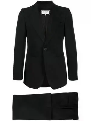 MAISON MARGIELA Single-breasted Wool Suit - Black