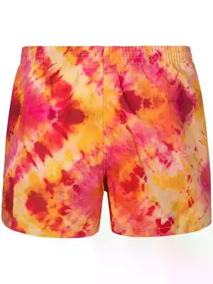 TIMO TRUNKS Shibori Tie-dye Swim Shorts - Red