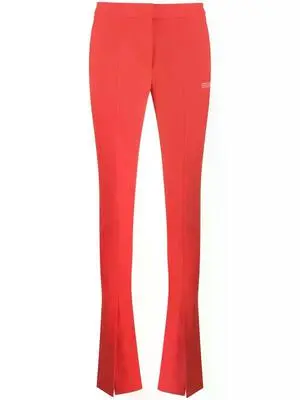 Off-White Split-hem Trousers - Red