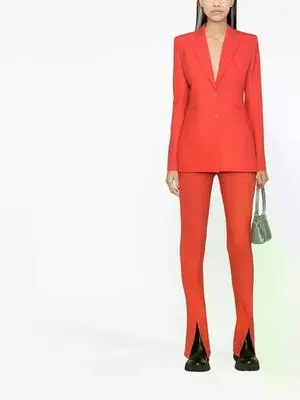 Off-White Split-hem Trousers - Red