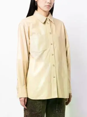 Helmut Lang Long-sleeve Leather Shirt
