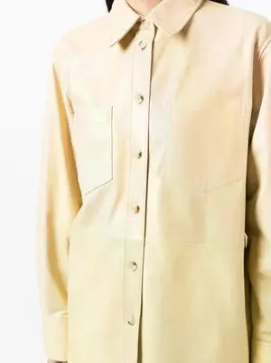 Helmut Lang Long-sleeve Leather Shirt