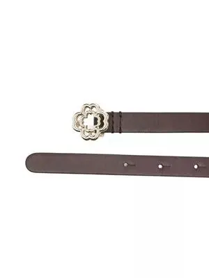 Maje Clover-buckle Leather Belt
