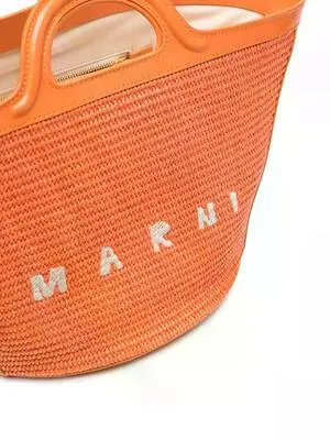 Marni Tropicalia Logo-embroidered Tote