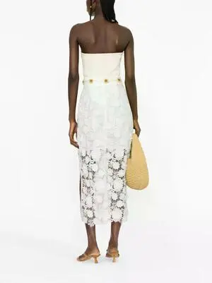 Zimmermann Raie Lace Midi Skirt