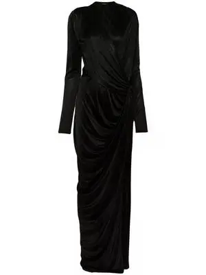Atlein Gathered Wrap Gown