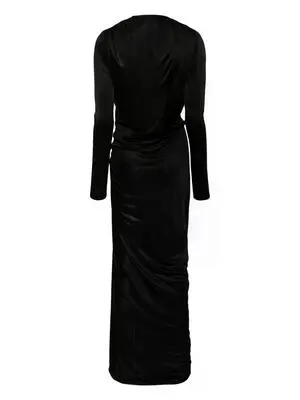 Atlein Gathered Wrap Gown