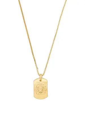 Maje Lion Head Zodiac Pendant Necklace