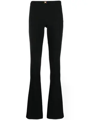 Blumarine Logo-buckle Flared Trousers