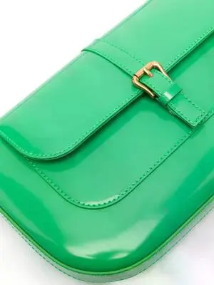 By Far Miranda Leather Shoulder Bag - Green