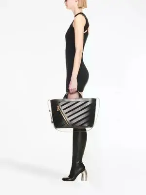Off-White Small Cut-out Diag Tote Bag