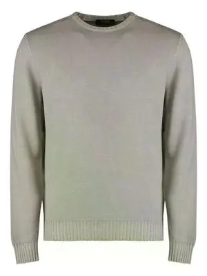 MOORER Long-sleeve Ribbed-knit Sweater