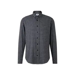Bogner Flannel Shirt Timt - Navy Blue/grey