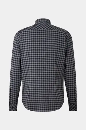 Bogner Flannel Shirt Timt - Navy Blue/grey
