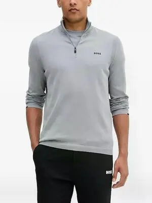 BOSS High-neck Zip-up Sweater