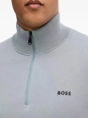 BOSS High-neck Zip-up Sweater