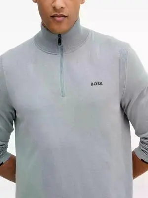 BOSS High-neck Zip-up Sweater