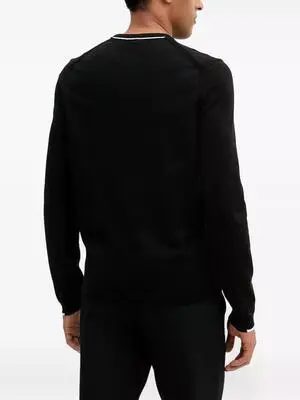 BOSS Crew-neck Sweater With Logo Detail