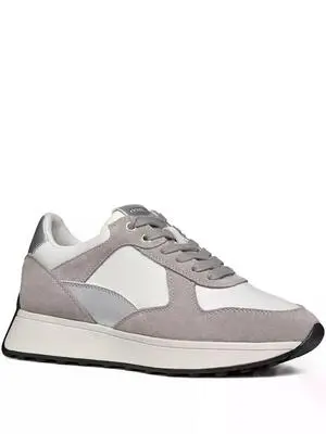 Geox Silver Tone Shoes For Women