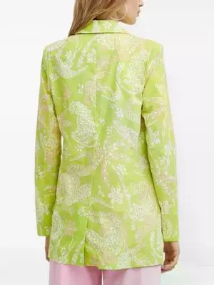 NEVER FULLY DRESSED Mosaic-print Blazer