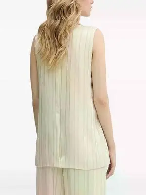Armani Exchange Pinstripe Sleeveless Waistcoat