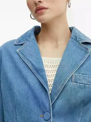Bardot Button-fastening Denim Blazer