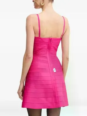 Herve Leger Seam-details Mini Dress