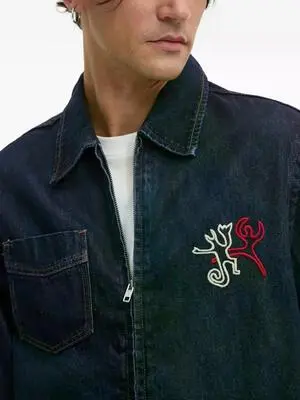 Desigual Logo-embroidered Denim Jacket