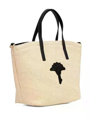 JOOP! Embroidered Raffia-texture Tote Bag