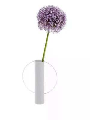 TRE PRODUCT Circular-handle Vase - White