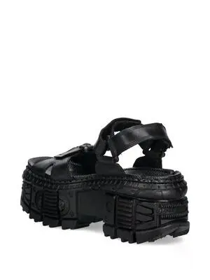NEW ROCK M-bios130-c7 Platform Buckle Sandals