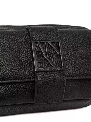 Armani Exchange Mini Cross-body Bag With Logo Plaque