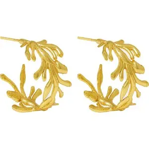 OTTOMAN HANDS Zephyr Hoop Earrings - Brass