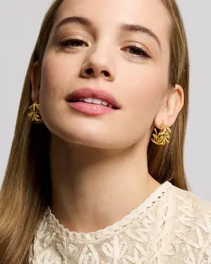 OTTOMAN HANDS Zephyr Hoop Earrings - Brass