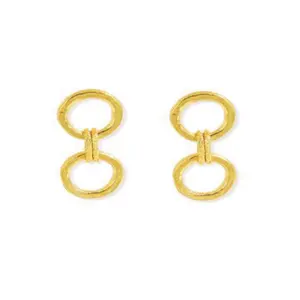 OTTOMAN HANDS Tesoro Chain Drop Earrings - Brass