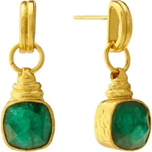 OTTOMAN HANDS Eleanor Drop Stud Earrings - Brass