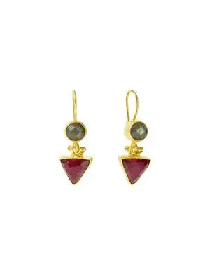OTTOMAN HANDS Hydra Drop Earrings - Brass