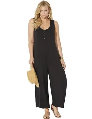 SWIMSUITS FOR ALL Isla Jumpsuit Black