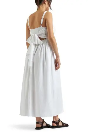 RIPE MATERNITY Simone Tie Back Linen Dress