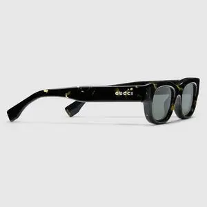 Gucci Rectangular Frame Sunglasses - Black