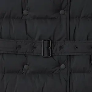 Burberry Mid-length Hooded Puffer Coat - Black