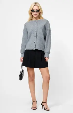 French Connection Riddley Drop Shoulder Cardigan - Grey Melange