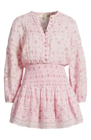 LoveShackFancy Janis Long Sleeve Mini Dress