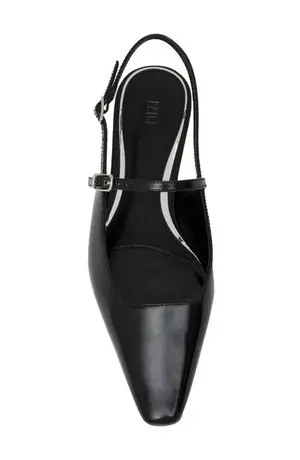 Paige Whitley Slingback Mary Jane Flat - Black